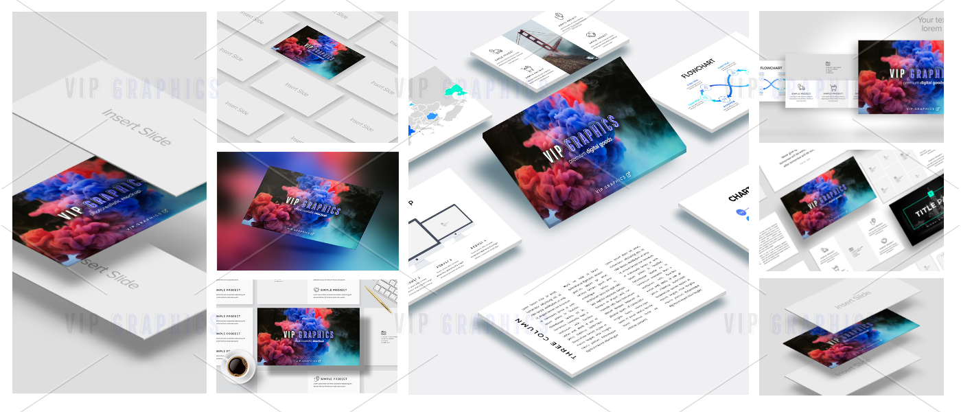 Slides Perspective Mockup Bundle – VIP Graphics