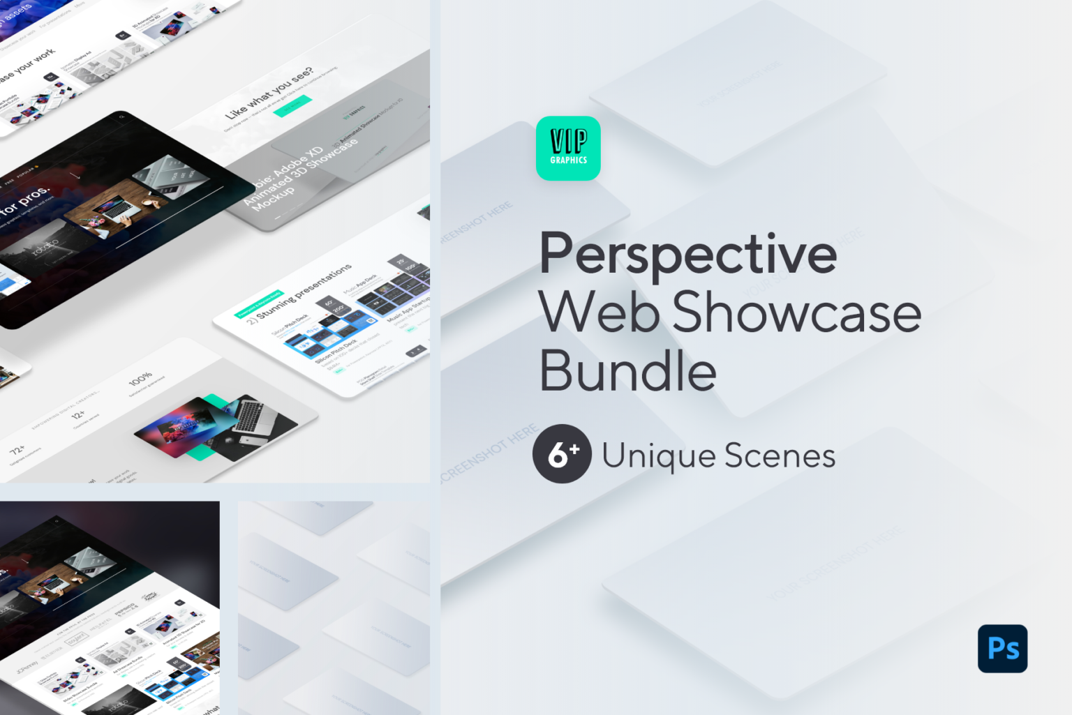 Mockups for Photoshop, Figma, XD – VIP Graphics