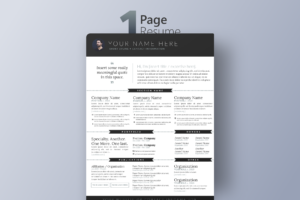 One-Pager Templates – VIP Graphics