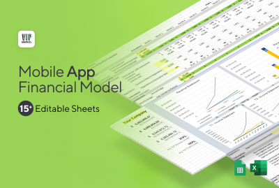 Social Media Financial Model & Projections Template – VIP Graphics