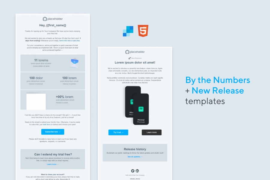 No-code Email Template Bundle – VIP Graphics