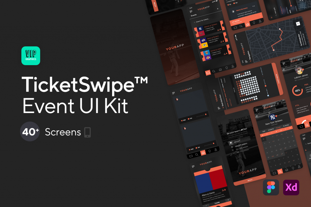 TicketSwipe™ — Event UI Kit: Ticketing Mobile App – VIP Graphics