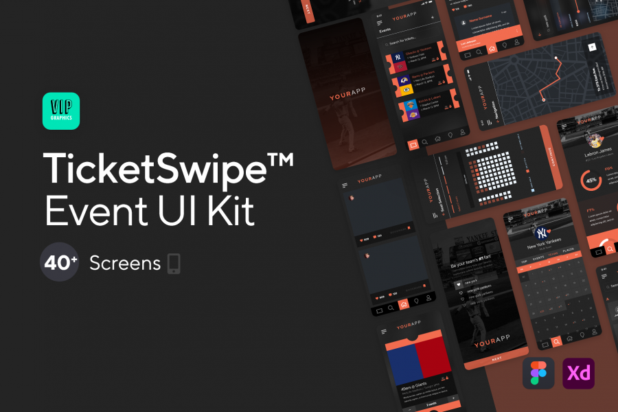 TicketSwipe™ — Event UI Kit: Ticketing Mobile App – VIP Graphics