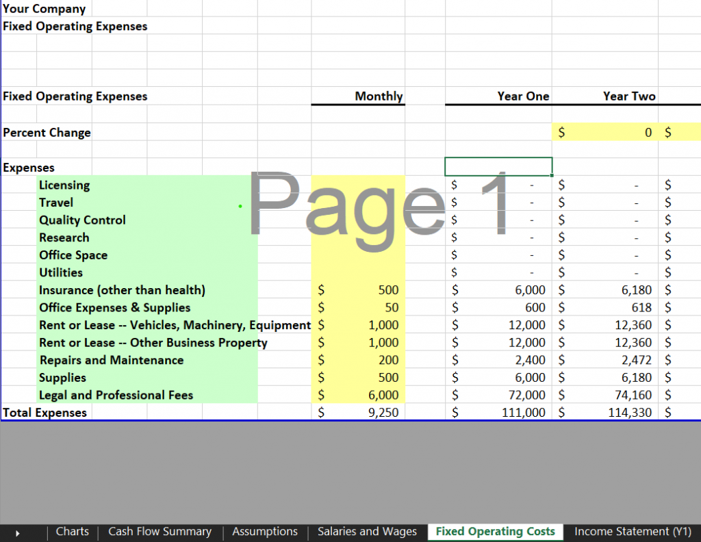 SaaS & Software Financial Model Template – VIP Graphics