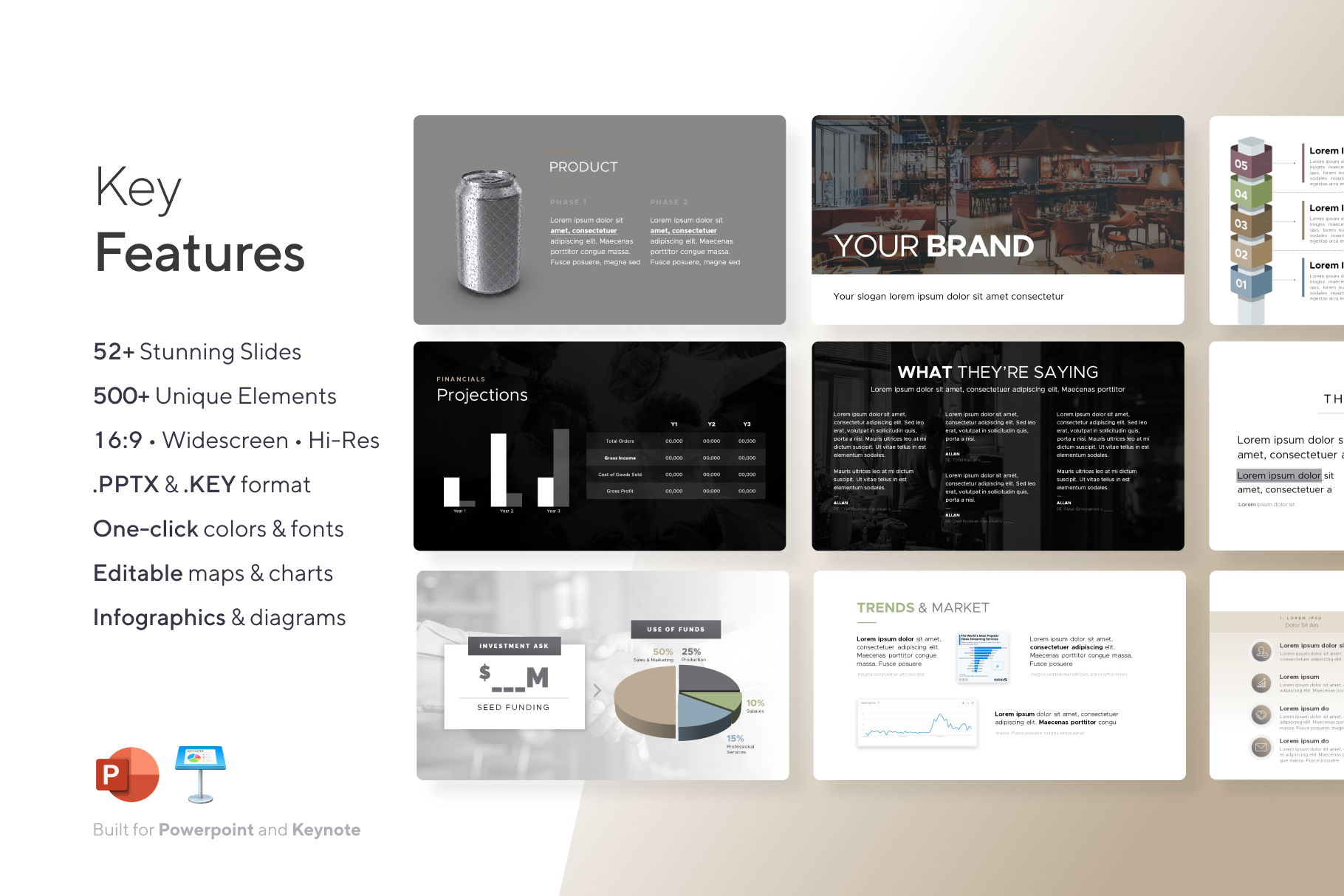 Free Restaurant Pitch Deck Template