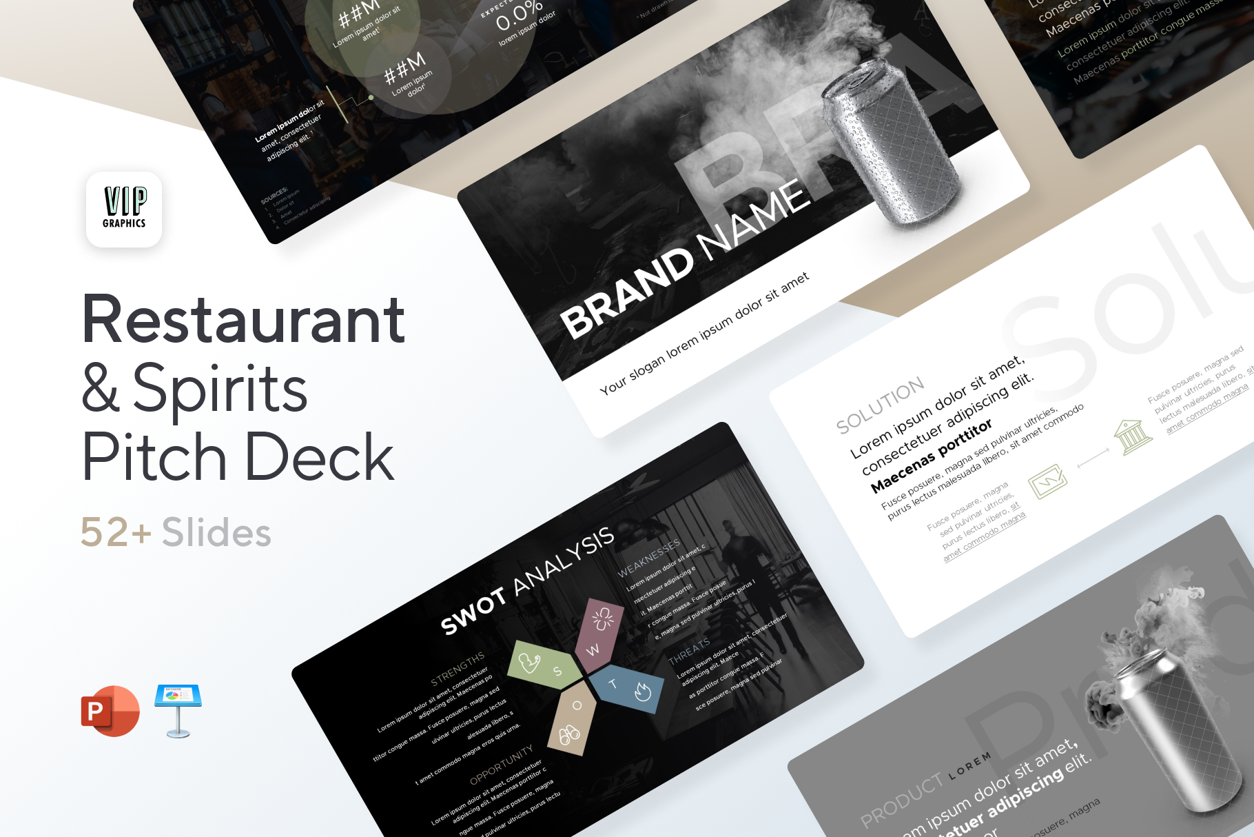 Restaurant Spirits Pitch Deck Template Best Pitch 