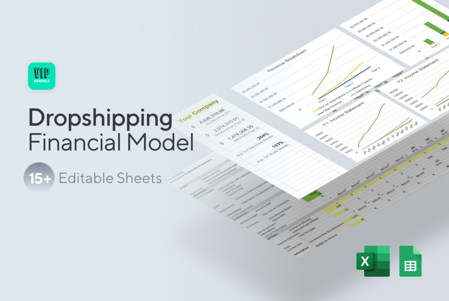 SaaS & Software Financial Model Template – VIP Graphics