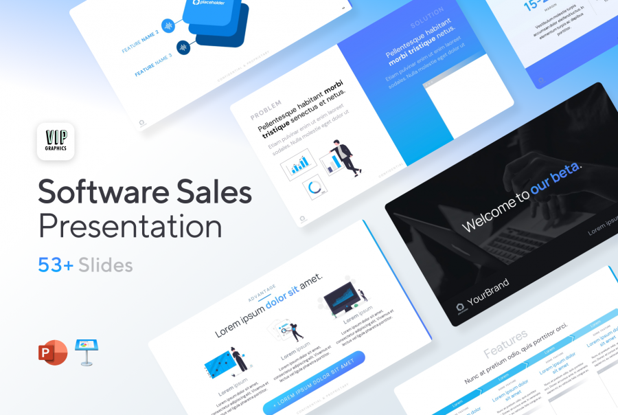 B2B Sales Presentation Template – VIP Graphics