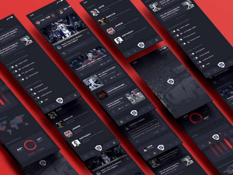 Sports UI Kit – Mobile App Design – VIP Graphics