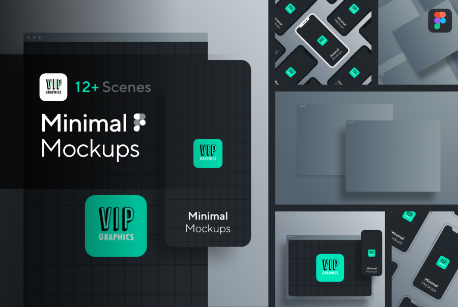 Perspective Website Mockup Bundle – VIP Graphics