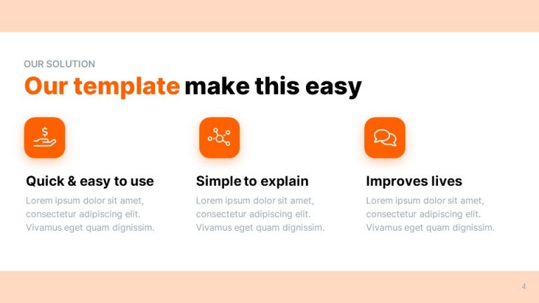 How-to create a pitch deck: Solution slide – VIP Graphics