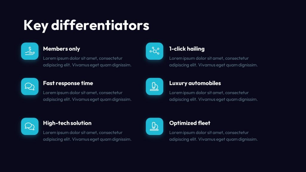 How-to create a pitch deck: Competition slide – VIP Graphics