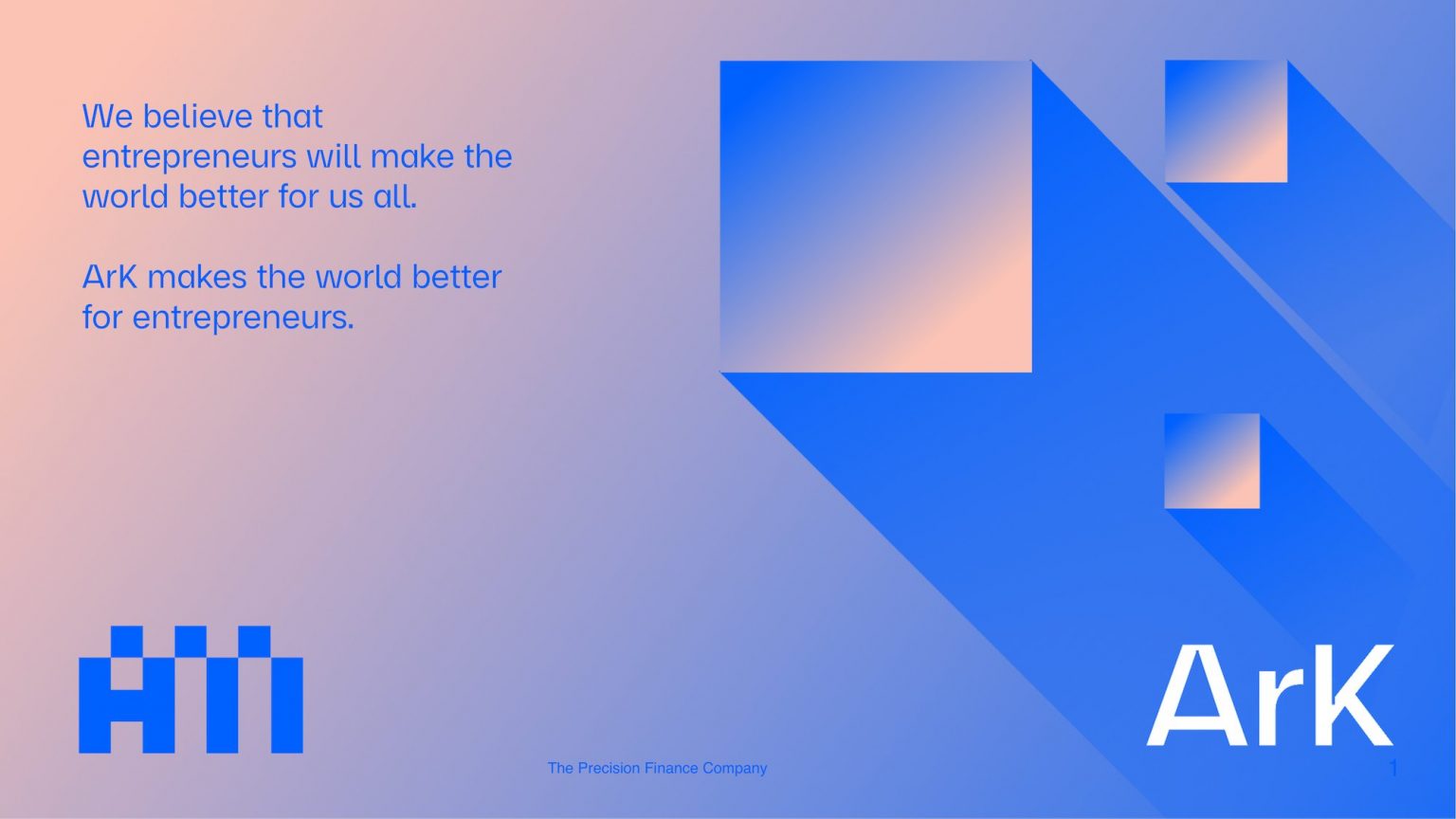 Ark Kapital's $182M pitch deck for precision financing