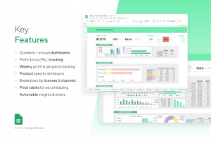 Google Sheets P&L Tracker – VIP Graphics