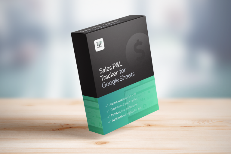 Google Sheets P&L Tracker – VIP Graphics
