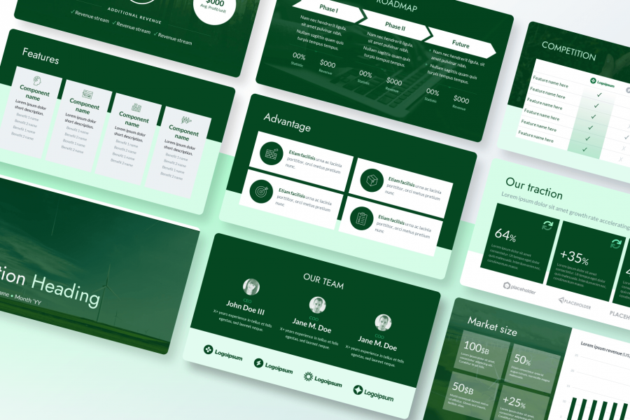 Cleantech & Green Energy Pitch Deck – VIP Graphics