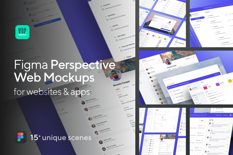Figma Perspective Web Mockups – VIP Graphics